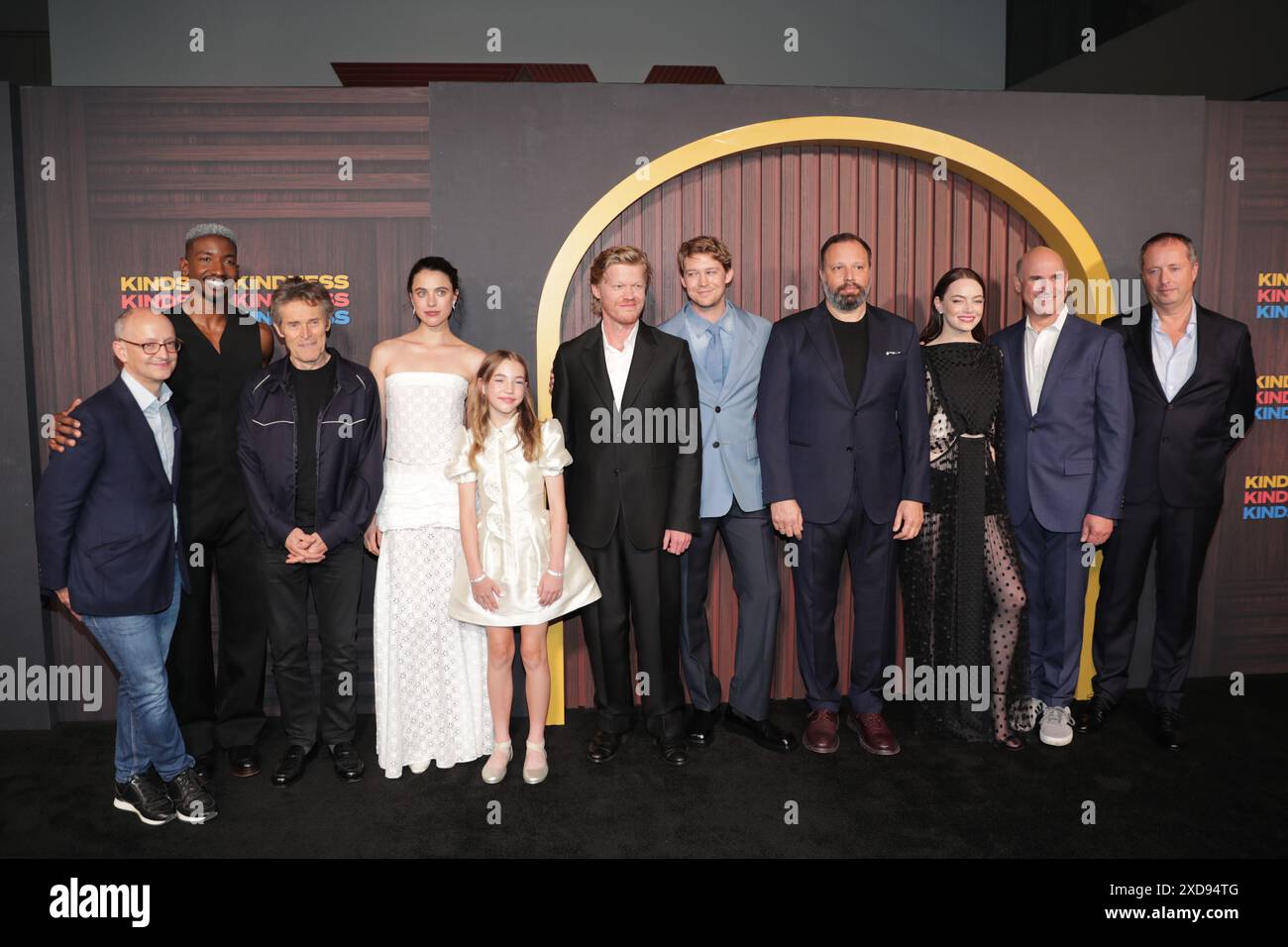 MOMA, New York, USA, June 20, 2024 - Ed Guiney, Mamoudou Athie, Willem ...