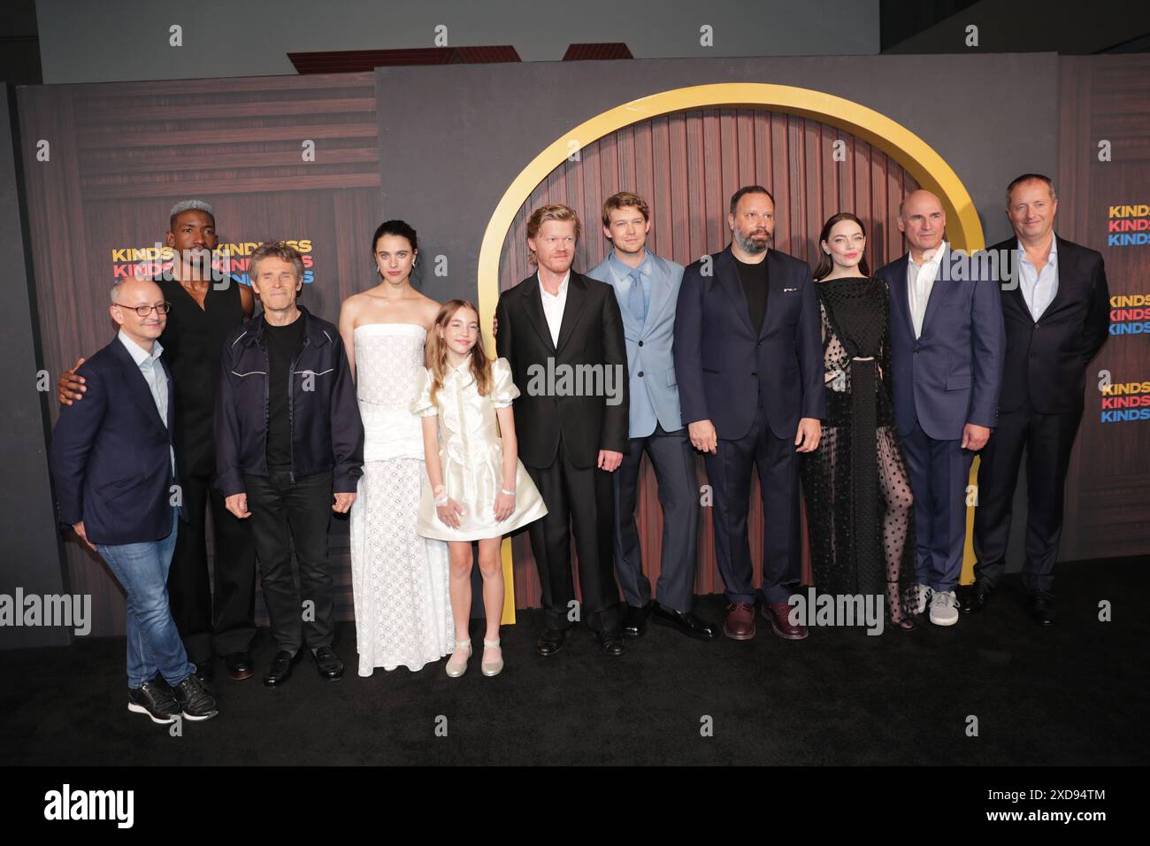 MOMA, New York, USA, June 20, 2024 - Ed Guiney, Mamoudou Athie, Willem ...