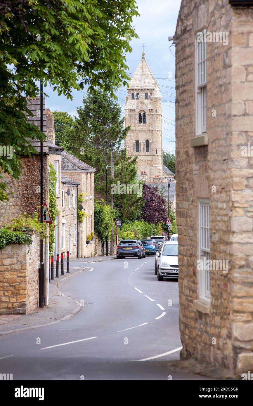 Clifford Village street near Boston Spa, looking down to Saint Edward ...