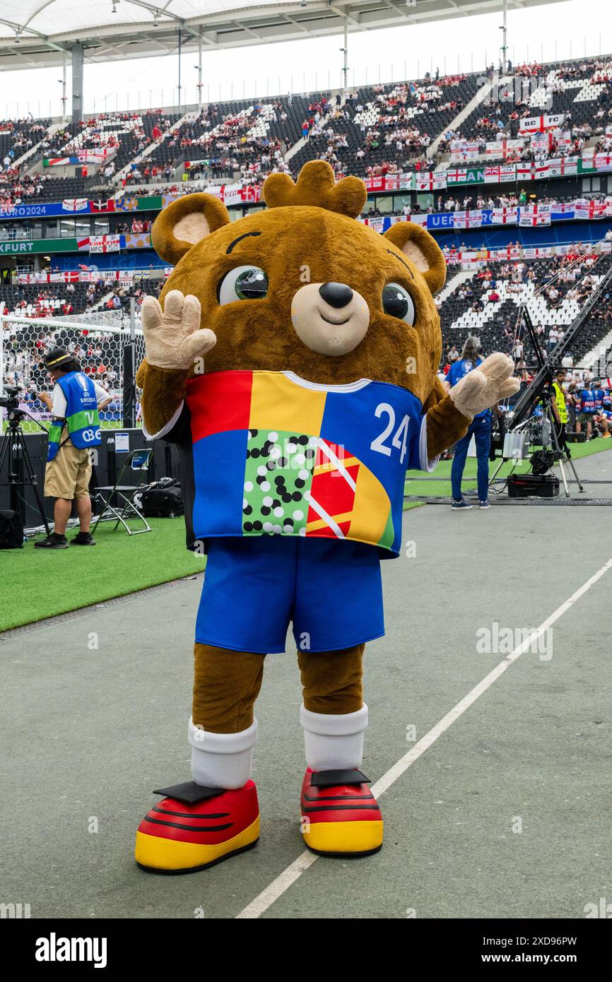 Frankfurt, Germany. 20th June, 2024. The official mascot for UEFA EURO ...