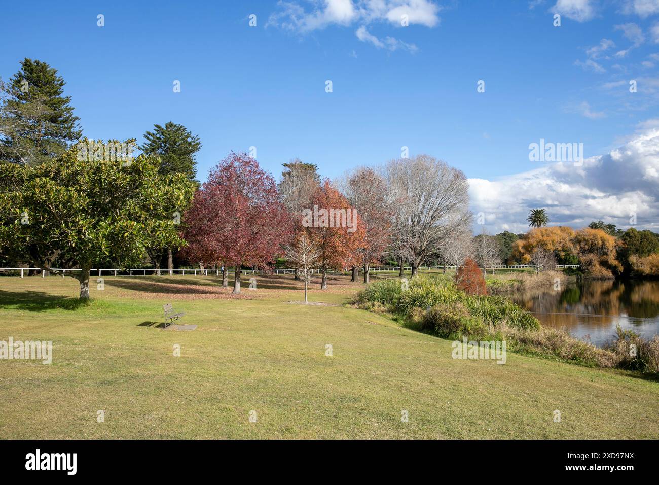 Centennial Park parklands in Sydney eastern suburbs on a winters day in ...