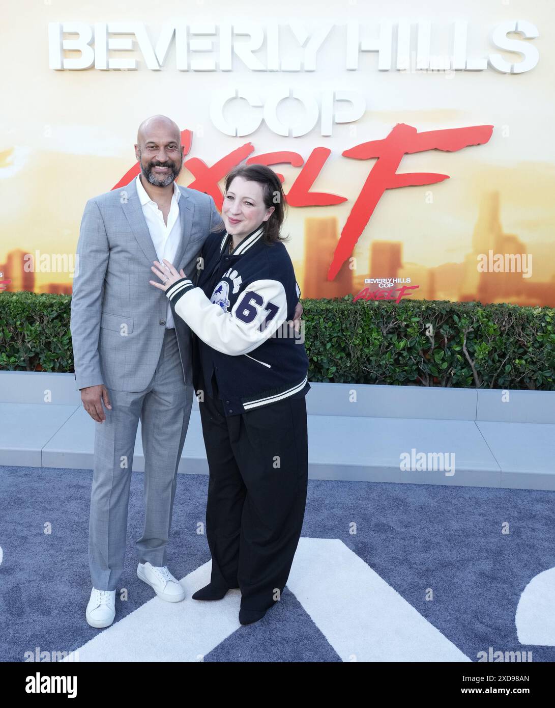 (L-R) Keegan-Michael Key and Elle Key at the BEVERLY HILLS COP: AXEL F ...