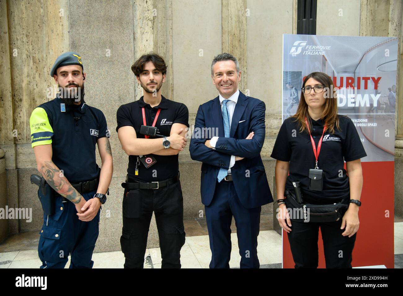 Milano, Italia. 21st June, 2024. Pietro Foroni alla Presentazione FS Security Academy per la ...