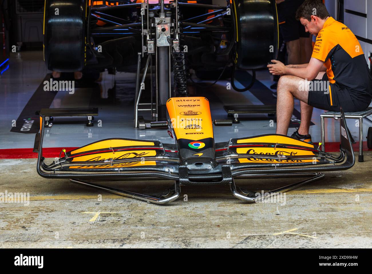 Circuit de Catalunya, Barcelona, Spain. 20.June.2024; McLaren F1 car ...