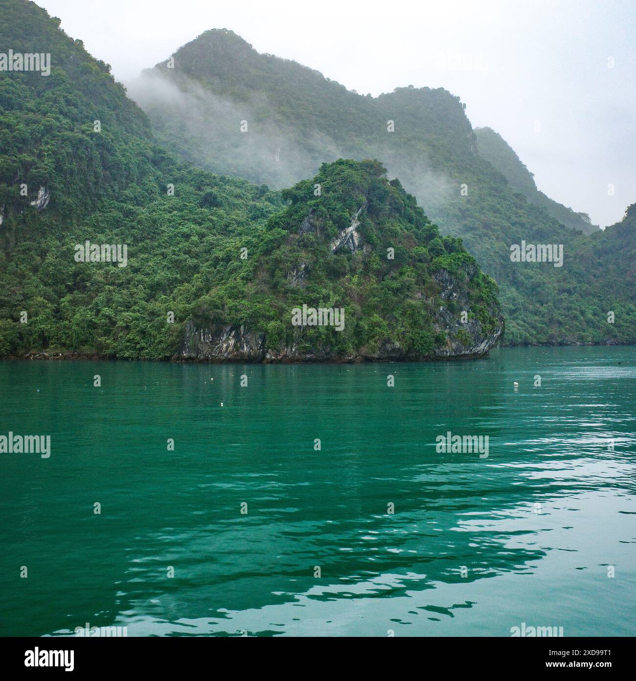 Halong Bay, Vietnam - 30 Jan, 2024: Limestone karsts of Ha Long Bay ...