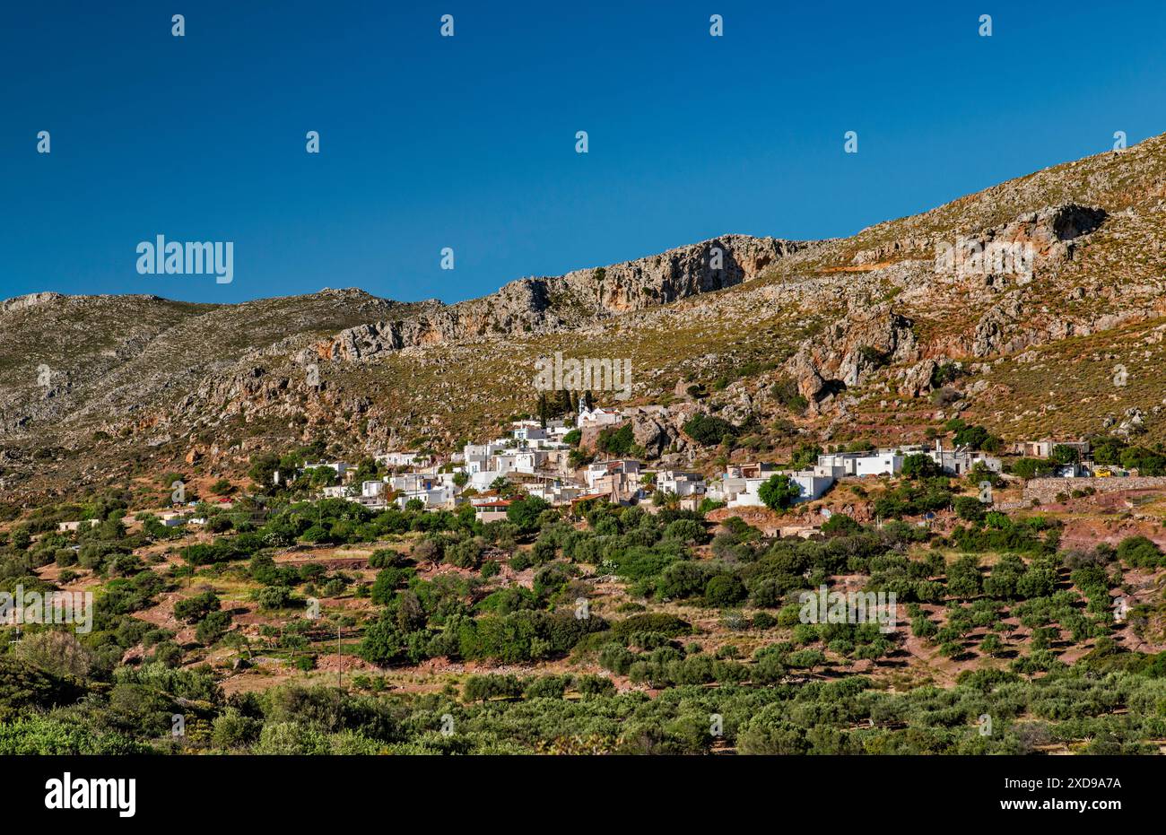 Village of Adravasti, Sitia Mountains, Sitia Geopark, Eastern Crete ...