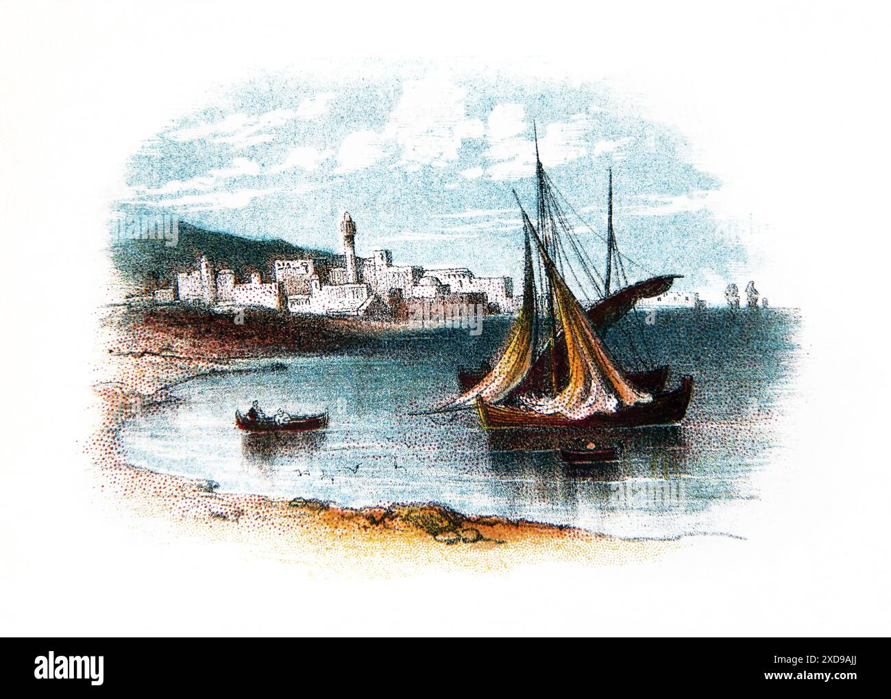 Illustration of Tyre a Place where Jesus Christ Visited i in the Gospel ...