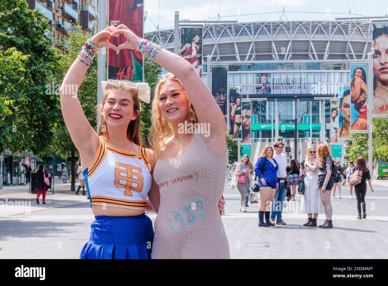 Wembley Stadium, Wembley Park, London, UK. 21st June 2024. 'Swifties ...