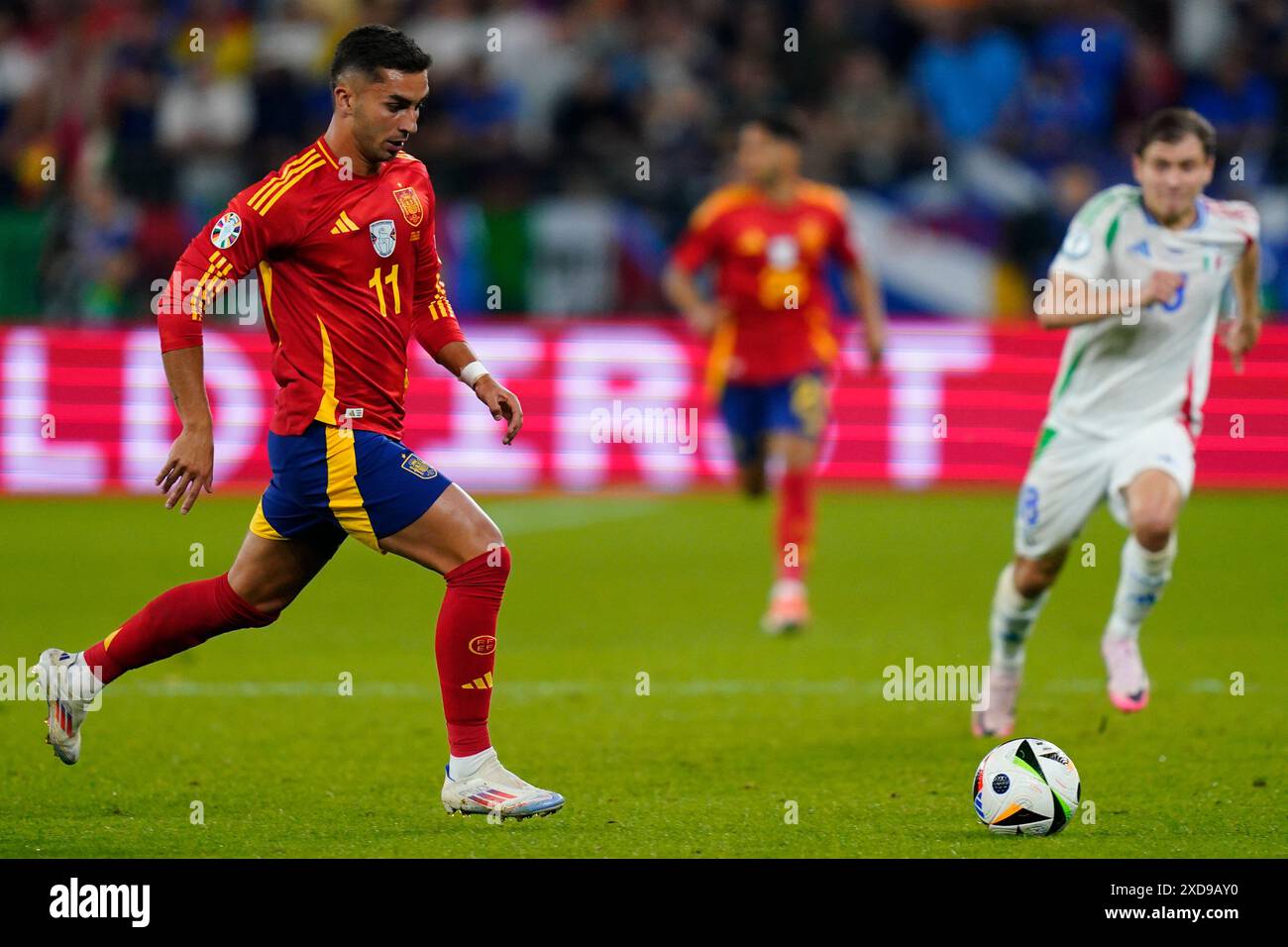Gelsenkirchen, Germany. 20th June, 2024. Ferran Torres of Spain during ...