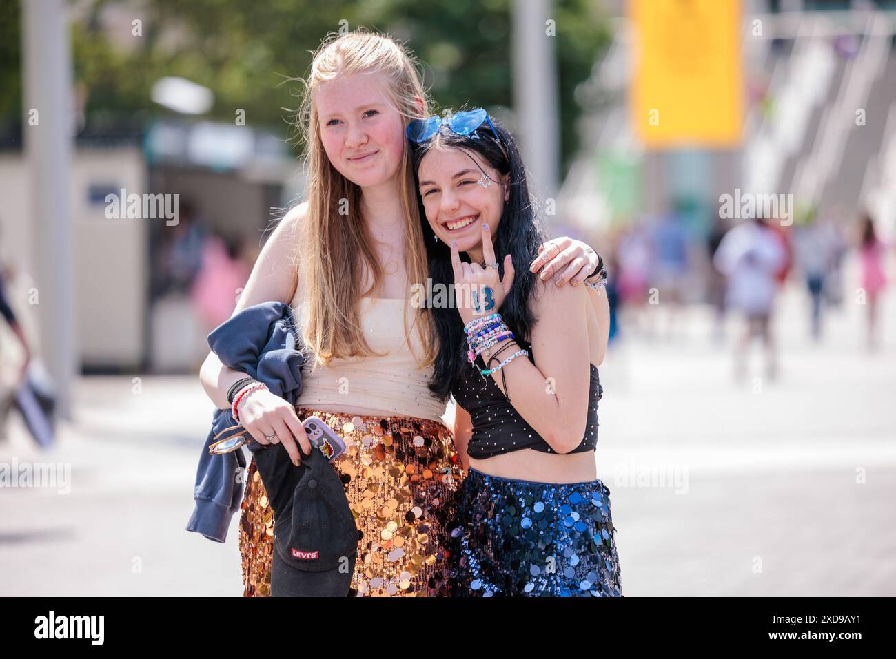 Wembley Stadium, Wembley Park, London, UK. 21st June 2024. 'Swifties ...
