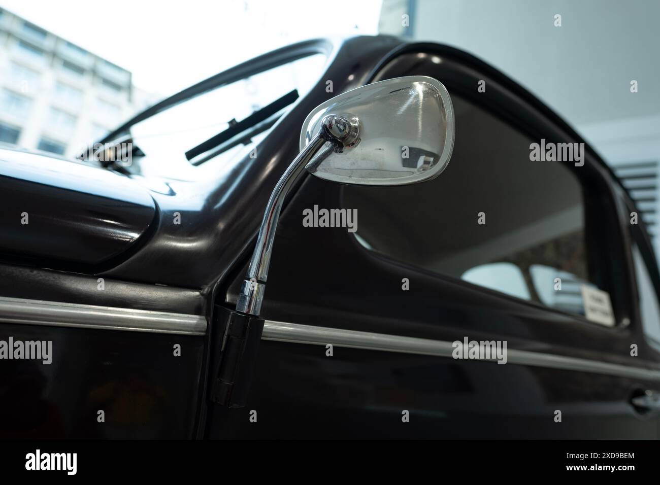 close-up classic vintage car Volkswagen VW Beetle pretzel, automotive ...