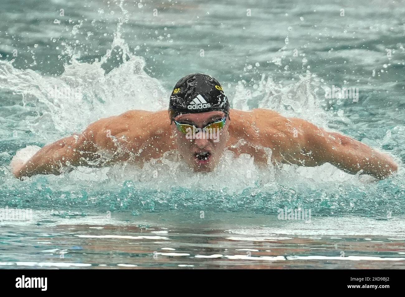 GROUSSET Maxime OF CLICHY 92 HEAT 100 M BUTTERFLY MEN during the French ...
