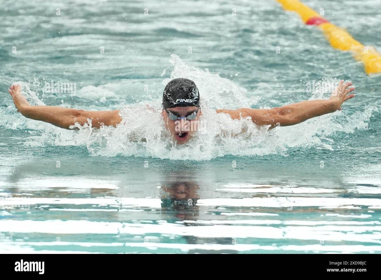 GROUSSET Maxime OF CLICHY 92 HEAT 100 M BUTTERFLY MEN during the French ...
