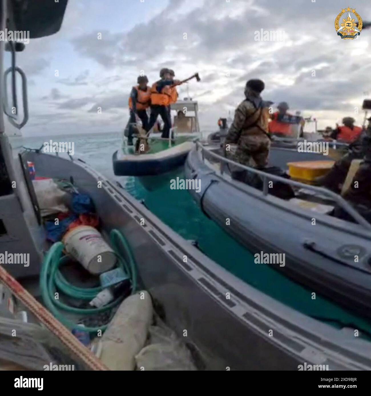 In this handout photo provided by Armed Forces of the Philippines ...