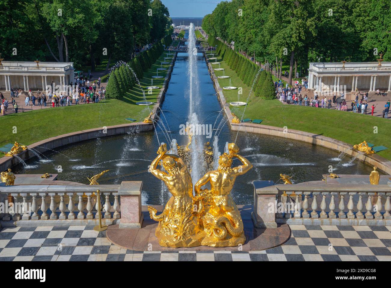 Tritons blowing into shells hi-res stock photography and images - Alamy