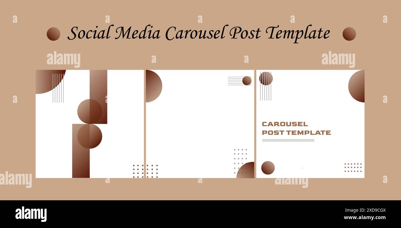Social media carousel post template Stock Vector Image & Art - Alamy