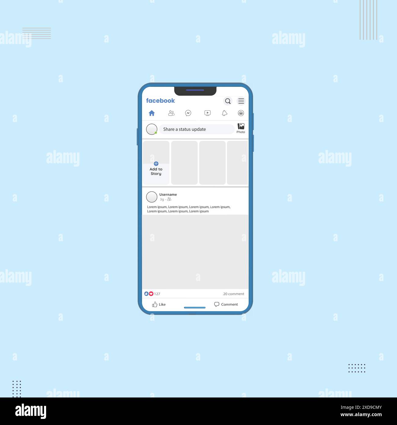 Social media carousel post template Stock Vector Image & Art - Alamy