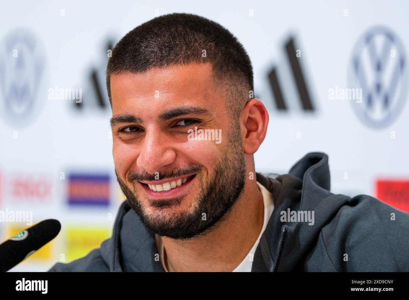 Germany, 21.06.2024. Deniz Undav (Deutschland, #26) lachend, GER, DFB ...