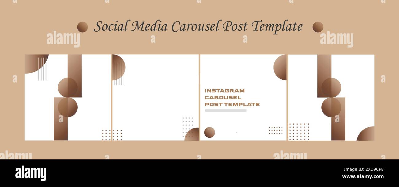 Social media carousel post template Stock Vector Image & Art - Alamy