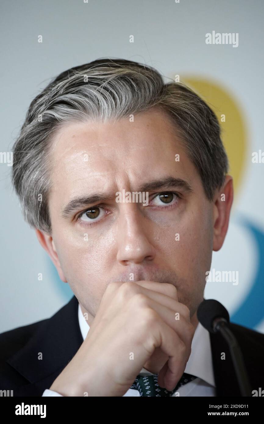 Taoiseach Simon Harris during the British-Irish Council (BIC) summit at ...