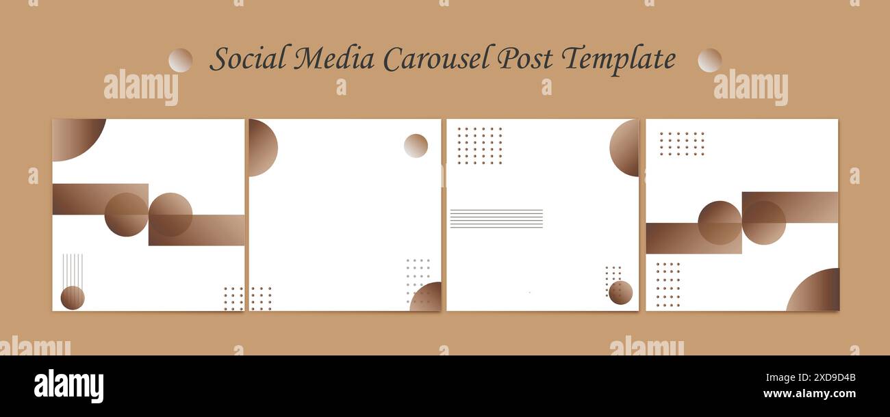 Social media carousel post template Stock Vector Image & Art - Alamy