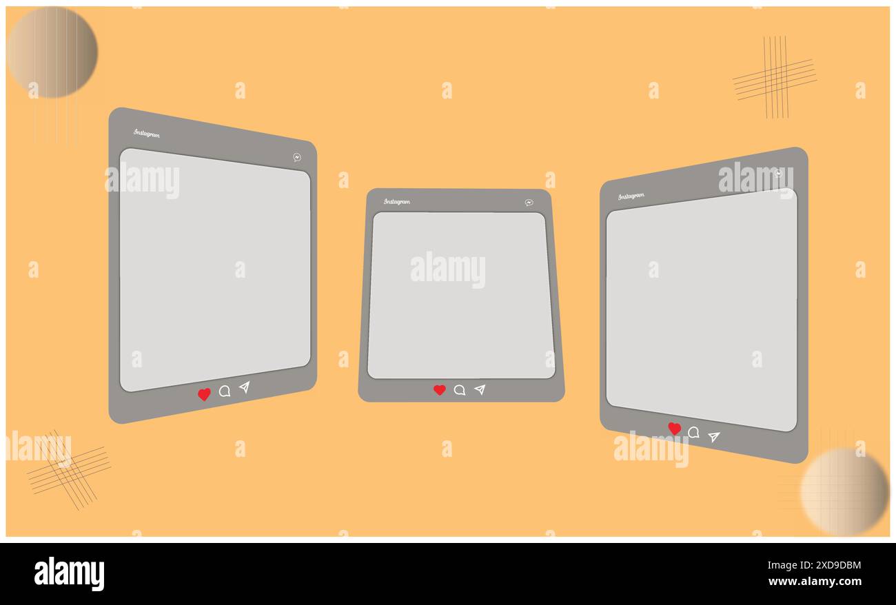 Social media carousel post template Stock Vector Image & Art - Alamy