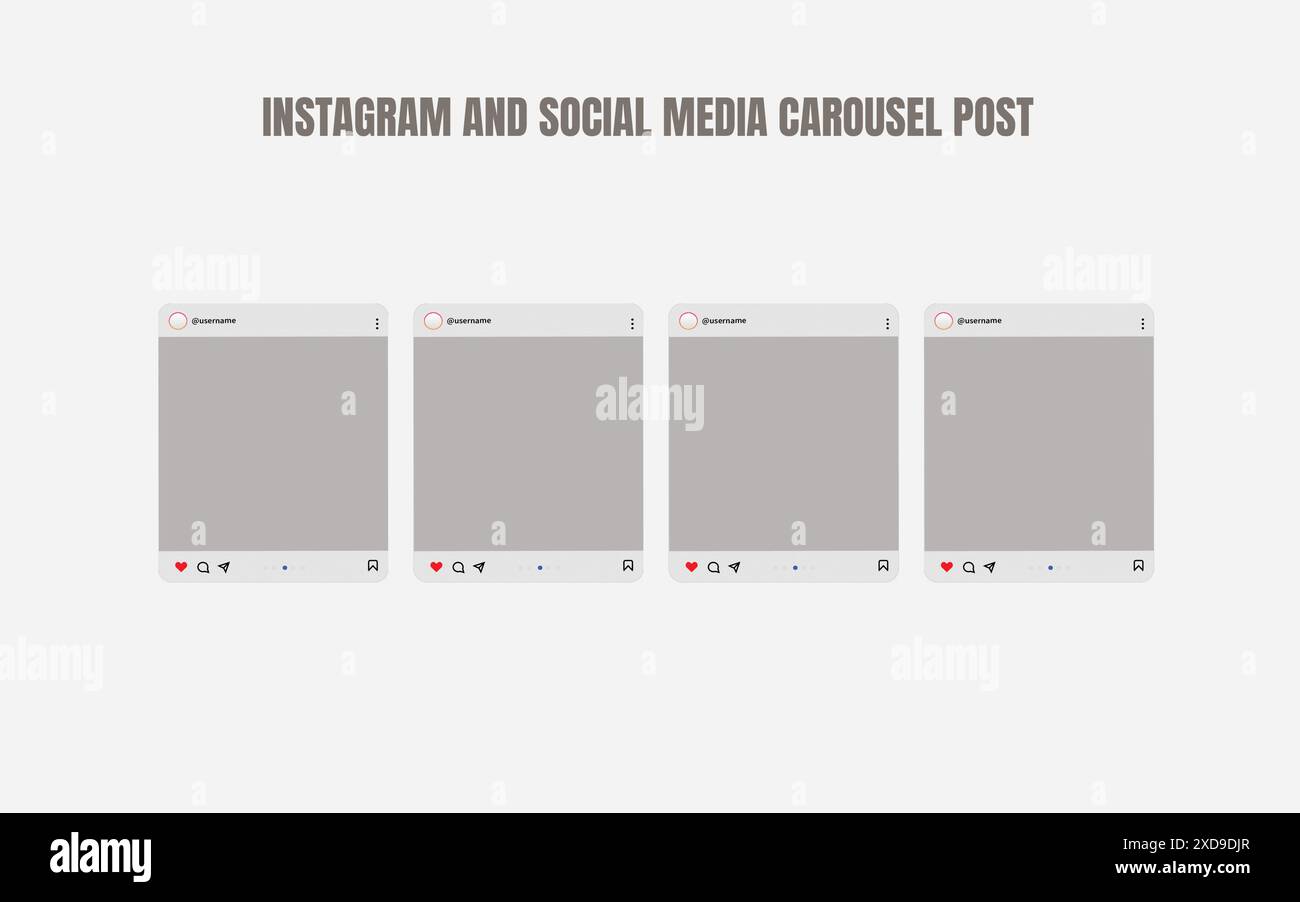 Social media carousel post template Stock Vector Image & Art - Alamy