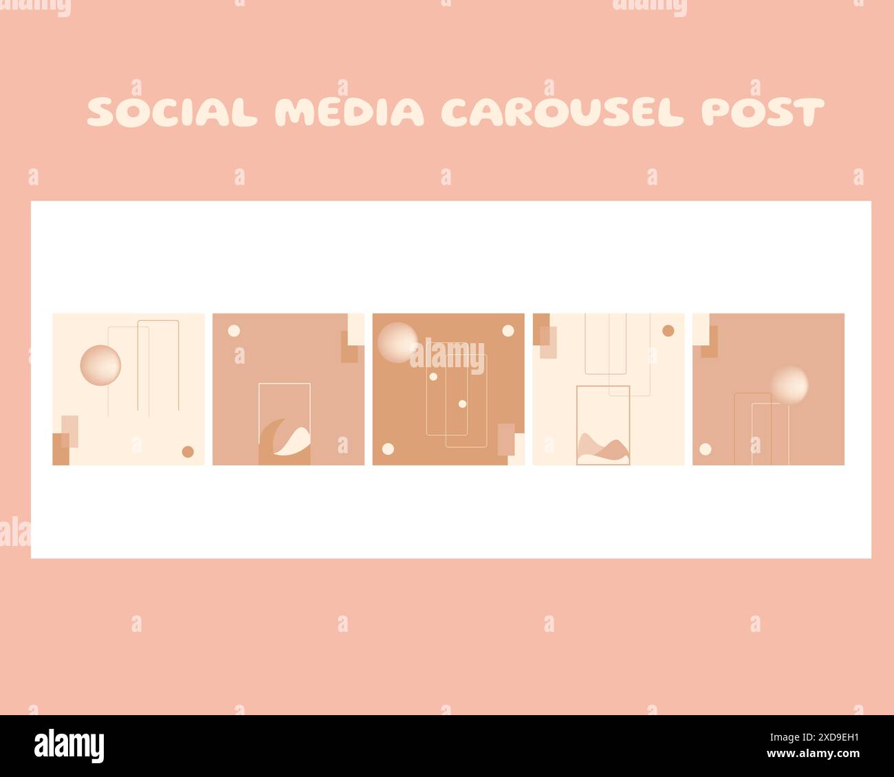 Social media carousel post template Stock Vector Image & Art - Alamy