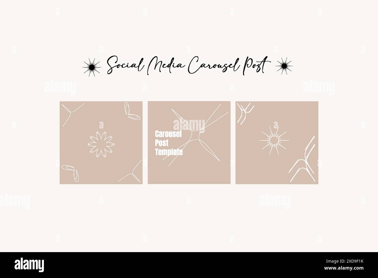 Social media carousel post template Stock Vector Image & Art - Alamy