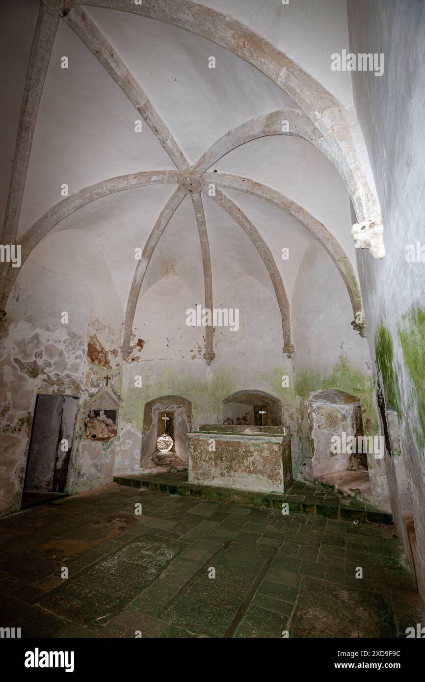 Mozambique, Nampula, Ilha de Moçambique, Interior of Capela de Nossa ...