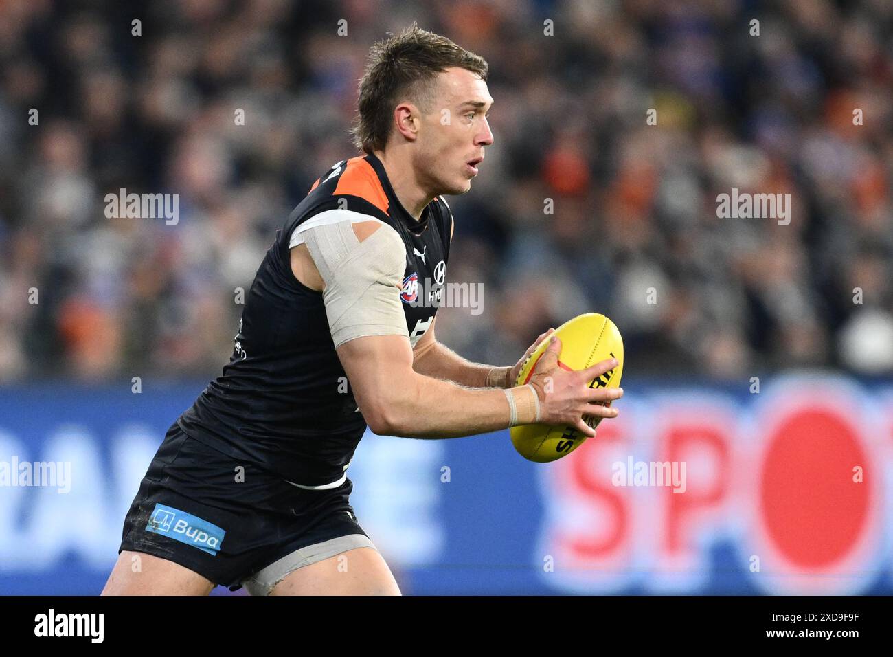 Melbourne, Australia. 21st June, 2024. Patrick Cripps of Carlton during ...