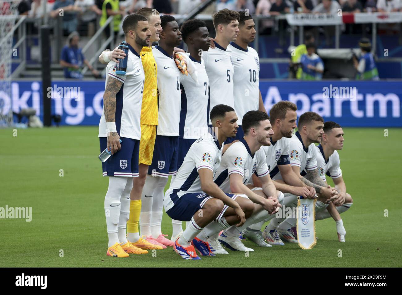 Team England poses during the UEFA Euro 2024, Group C, football match ...