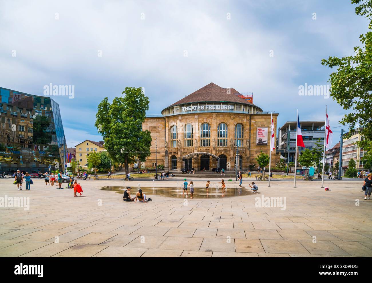 Freiburg im Breisgau, Germany, July 23, 2023, Famous old synagogue ...