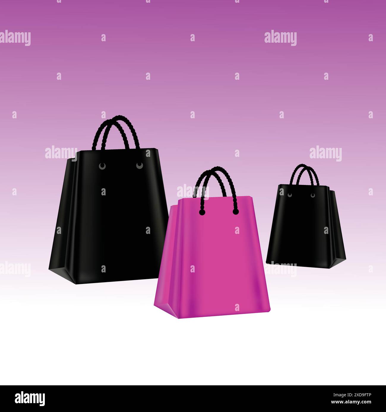 Realistic colorful shopping bags vector illustration Stock Vector Image ...