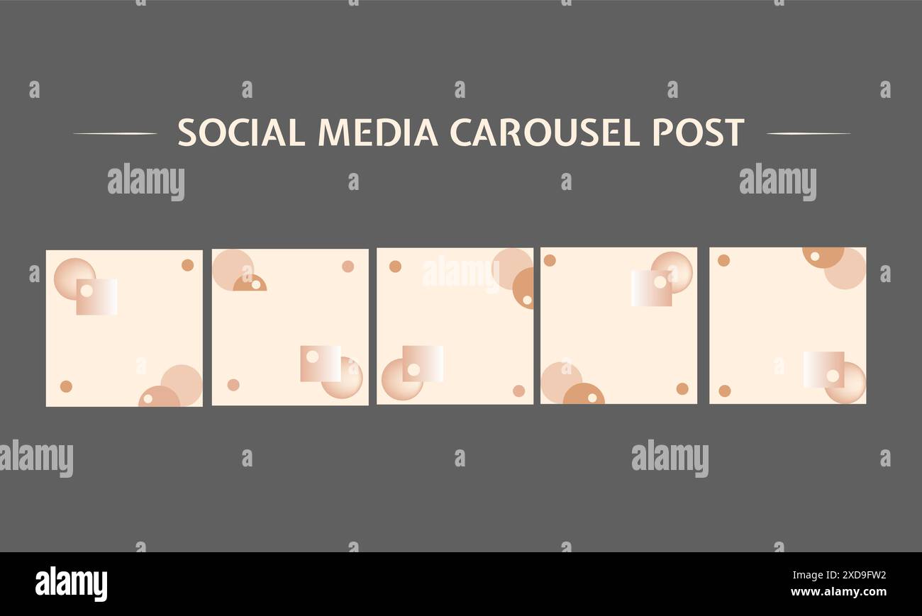 Social media carousel post template Stock Vector Image & Art - Alamy