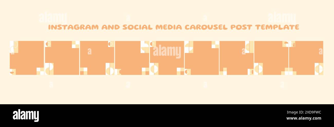 Social media carousel post template Stock Vector Image & Art - Alamy