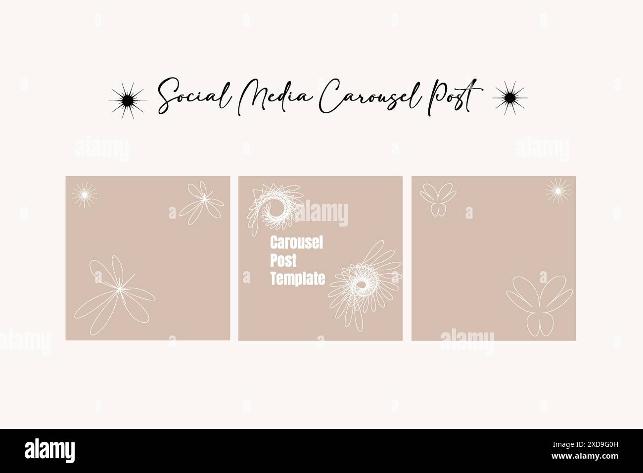 Social media carousel post template Stock Vector Image & Art - Alamy