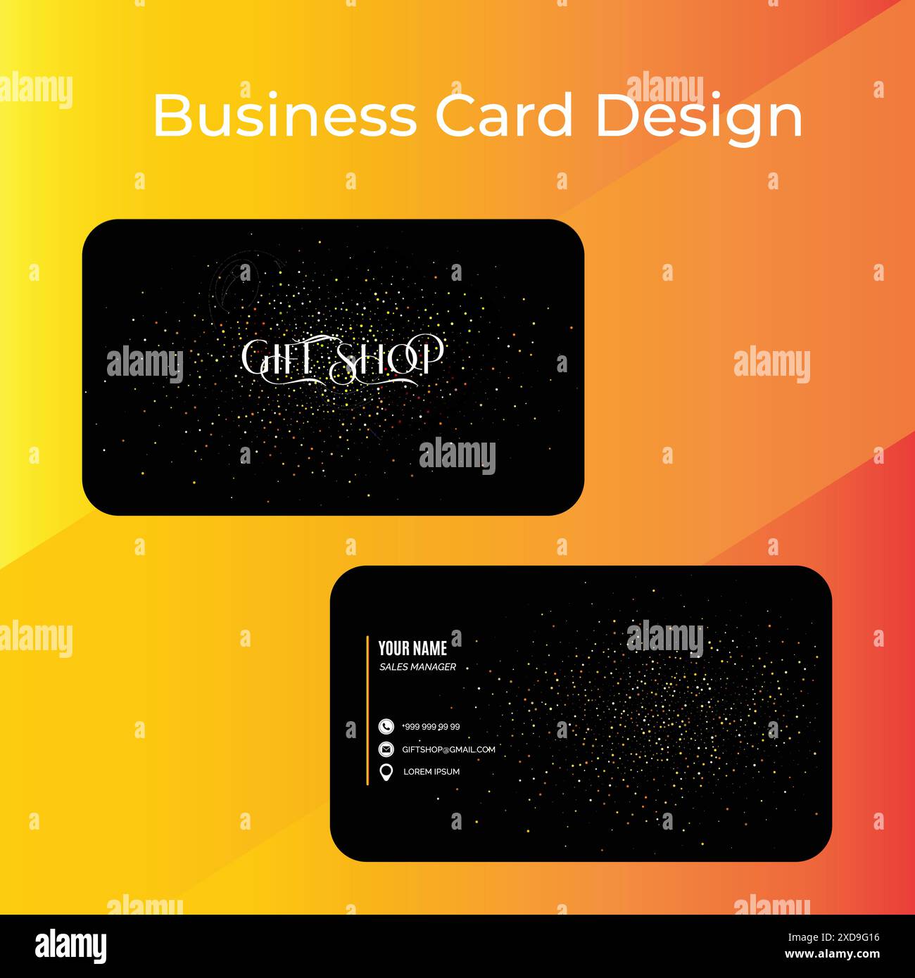 Modern vector business card design Stock Vector Image & Art - Alamy