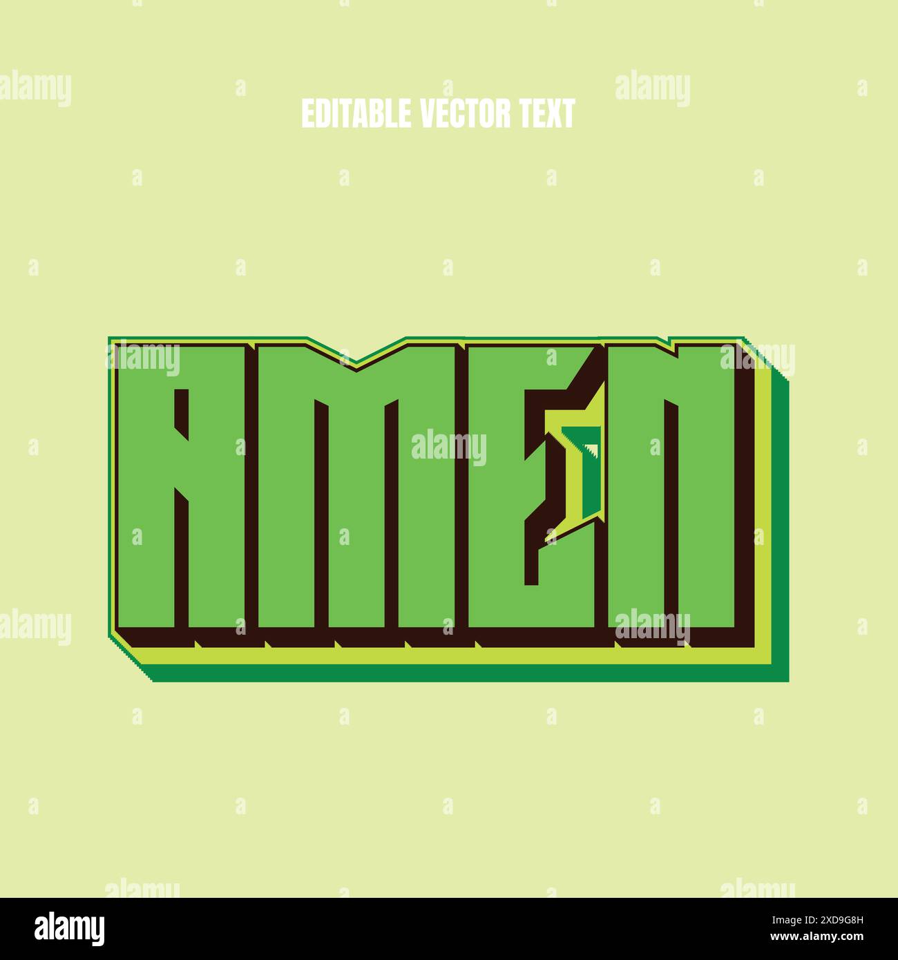Editable vector text effect Stock Vector Image & Art - Alamy