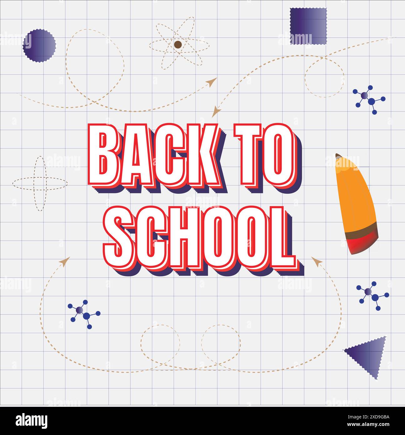 Social media back school Stock Vector Images - Alamy