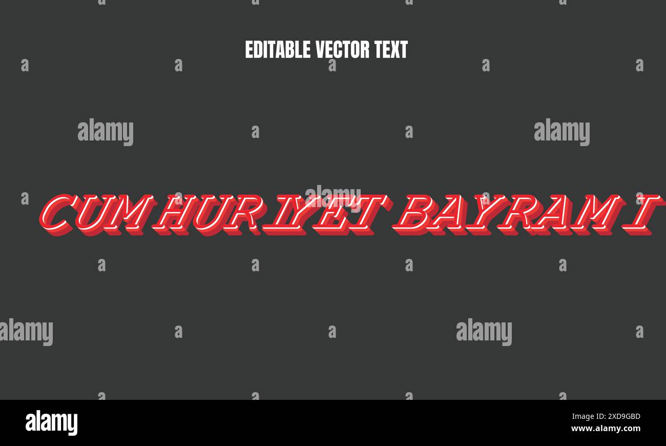 Editable vector text effect Stock Vector Image & Art - Alamy