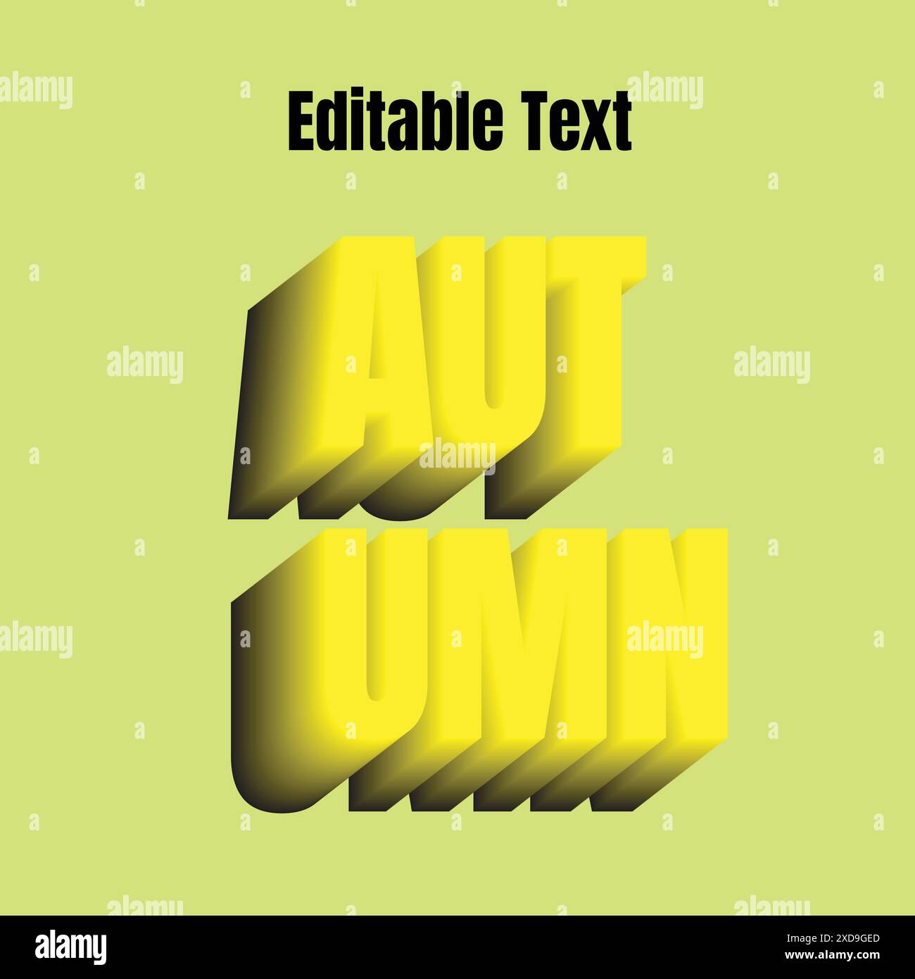 Editable typography effect Stock Vector Images - Alamy