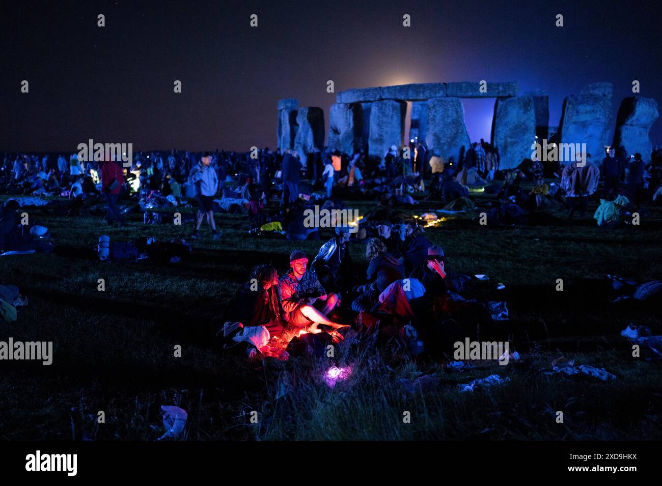 Pre-dawn revellers celebrate the summer Solstice (mid-summer and ...