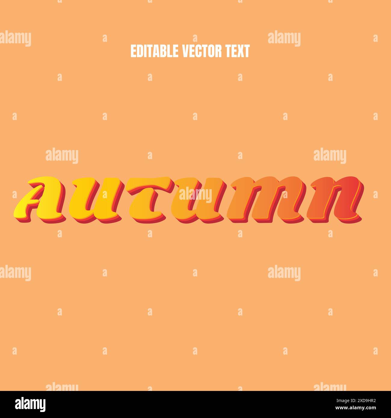 Editable vector text effect Stock Vector Image & Art - Alamy