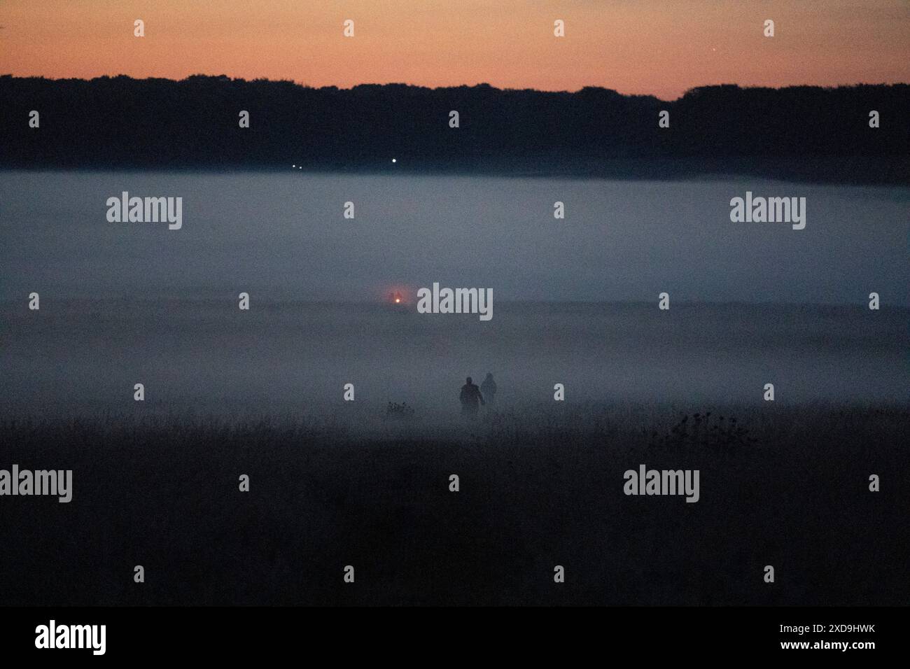 Pre-dawn revellers celebrate the summer Solstice (mid-summer and ...