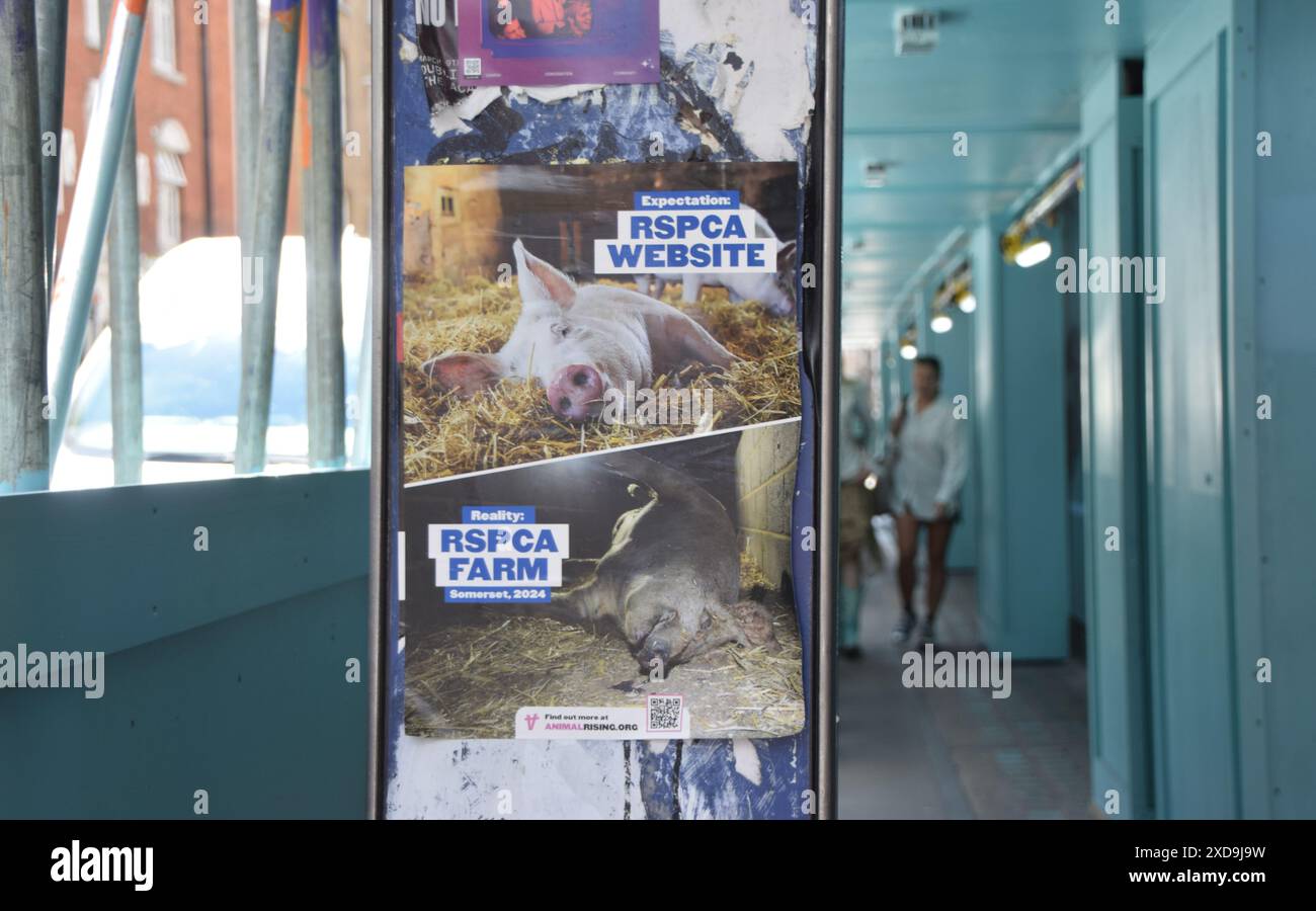 London, England, UK. 21st June, 2024. A poster in Central London from ...