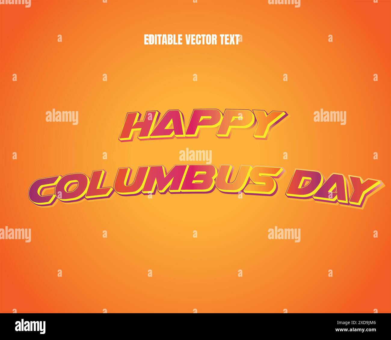 Editable vector text effect Stock Vector Image & Art - Alamy