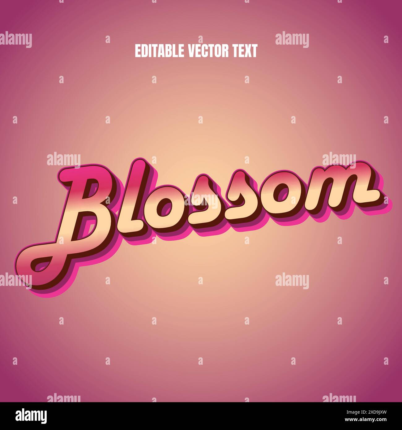 Editable vector text effect Stock Vector Image & Art - Alamy