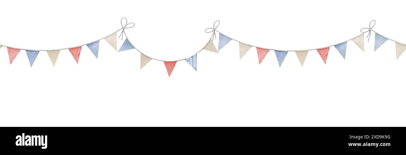 Pennant Garland Border Clip Art