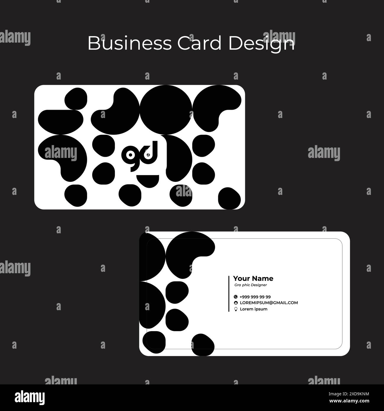 Modern vector business card design Stock Vector Image & Art - Alamy